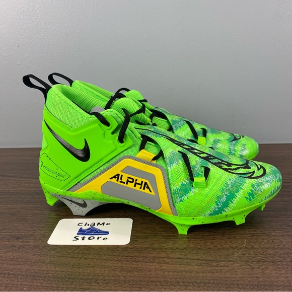 Nike | Shoes | Nike Alpha Menace Pro 3 Razor Sharp Cuts Green Black ...